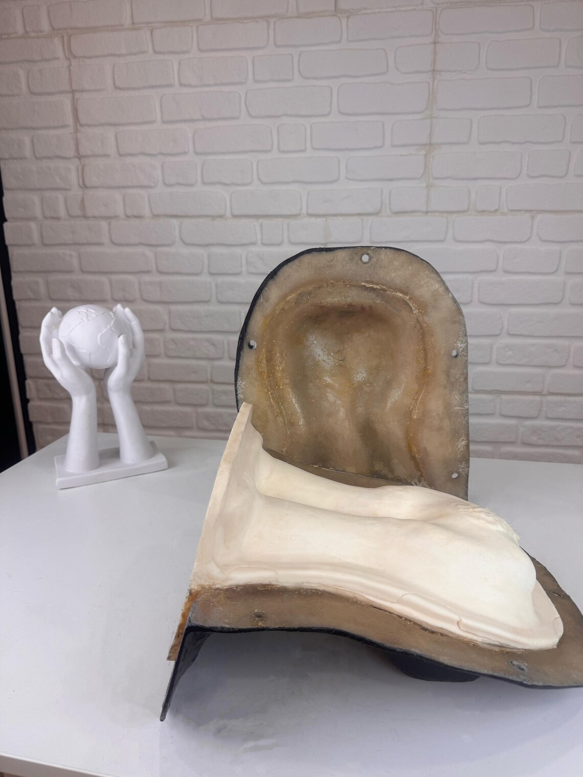 Hands Holding World Fiberglass Jacketed Mold Statue Silicone Mold for ...