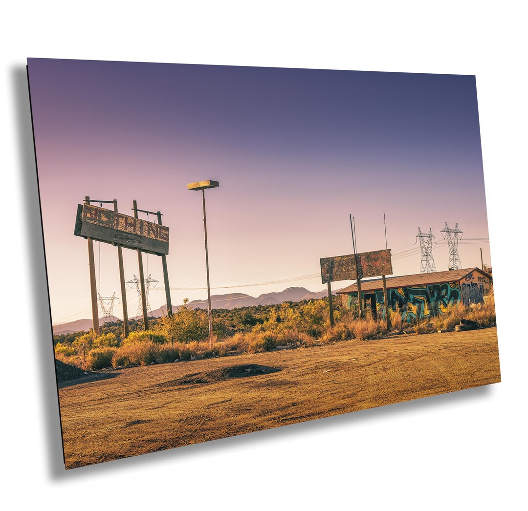 Abandoned Gas Station at Sunset: Nothing, Arizona Ghost Town Photo ...