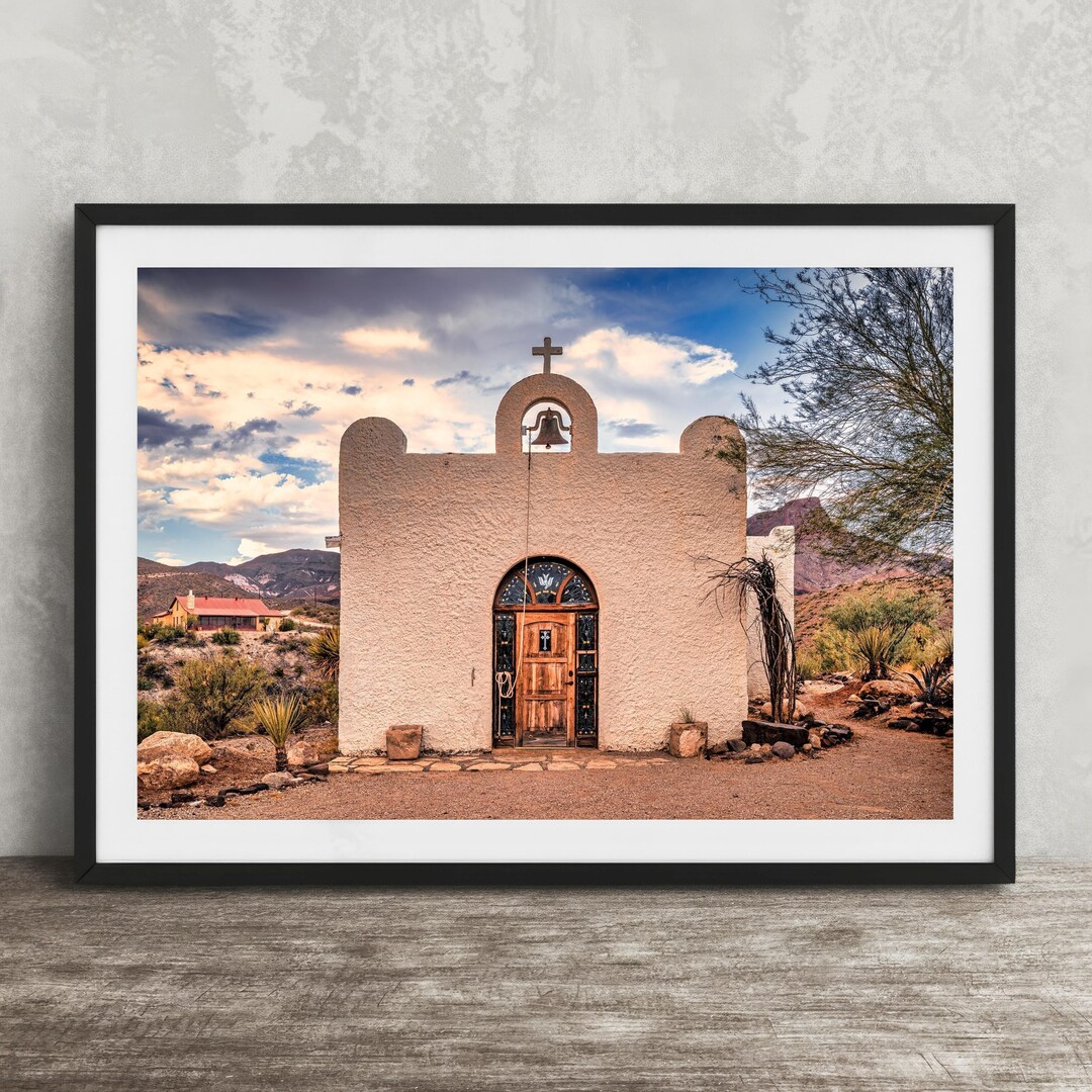 Terlingua Church Wall Art: Lajitas Texas Santa Maria Y San Jose Mission ...