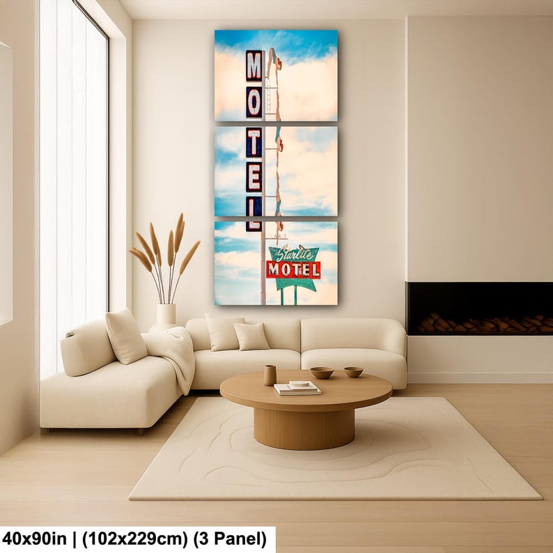Starlite Motel Diving Lady Sign Photo Print: Mid Century Modern Wall ...