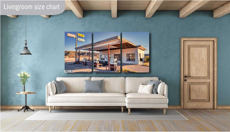 Abandoned Gas Station Wall Art: Desert Landscape Photography Print From ...