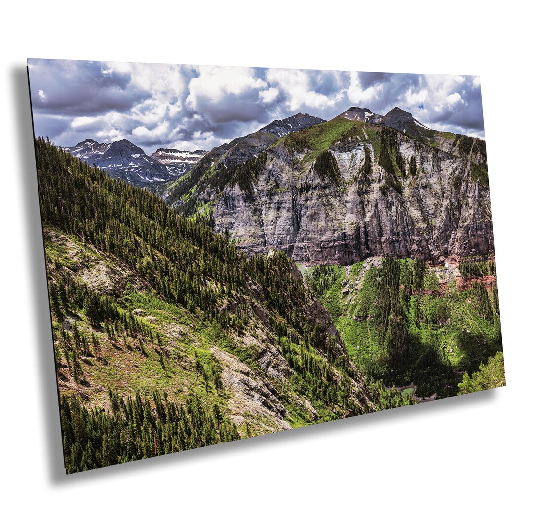 Rocky Mountain Colorado Alpine Loop the View From Imogene Pass Summit ...