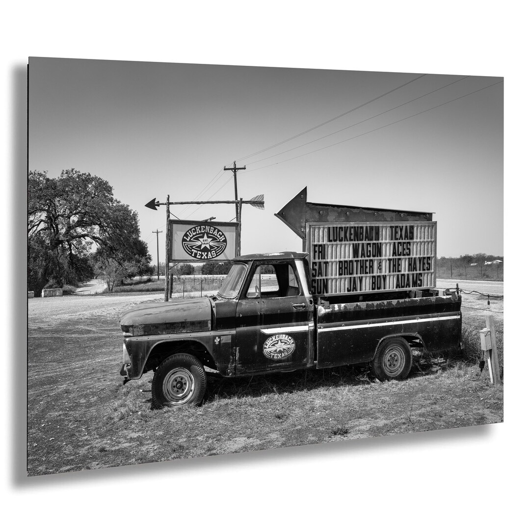 Luckenbach Texas Pickup and Sign Art Print - Outlaw Country Photography ...