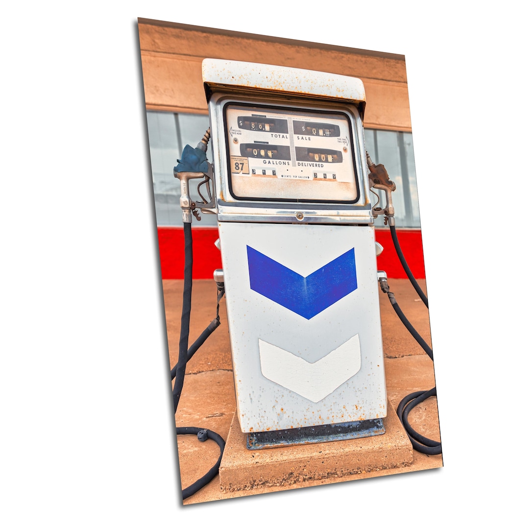 Vintage Chevron Gas Station Print: Route 66, Texas Wall Art - Etsy