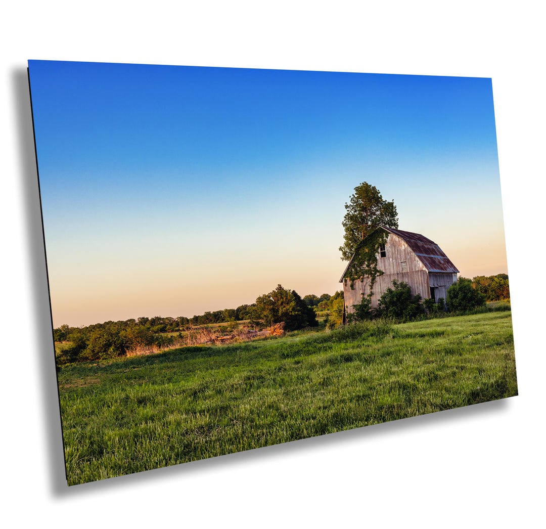 Rustic Barn Photo Farmhouse Wall Decor, Peaceful Barn Photograph, Rural ...