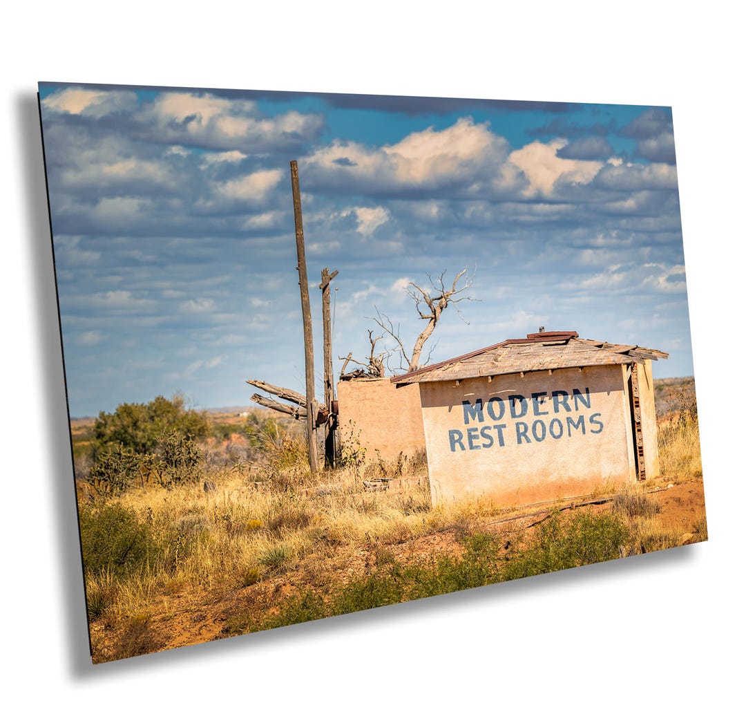 Route 66 Modern Restroom Photo: Endee, New Mexico Wall Art - Canvas ...