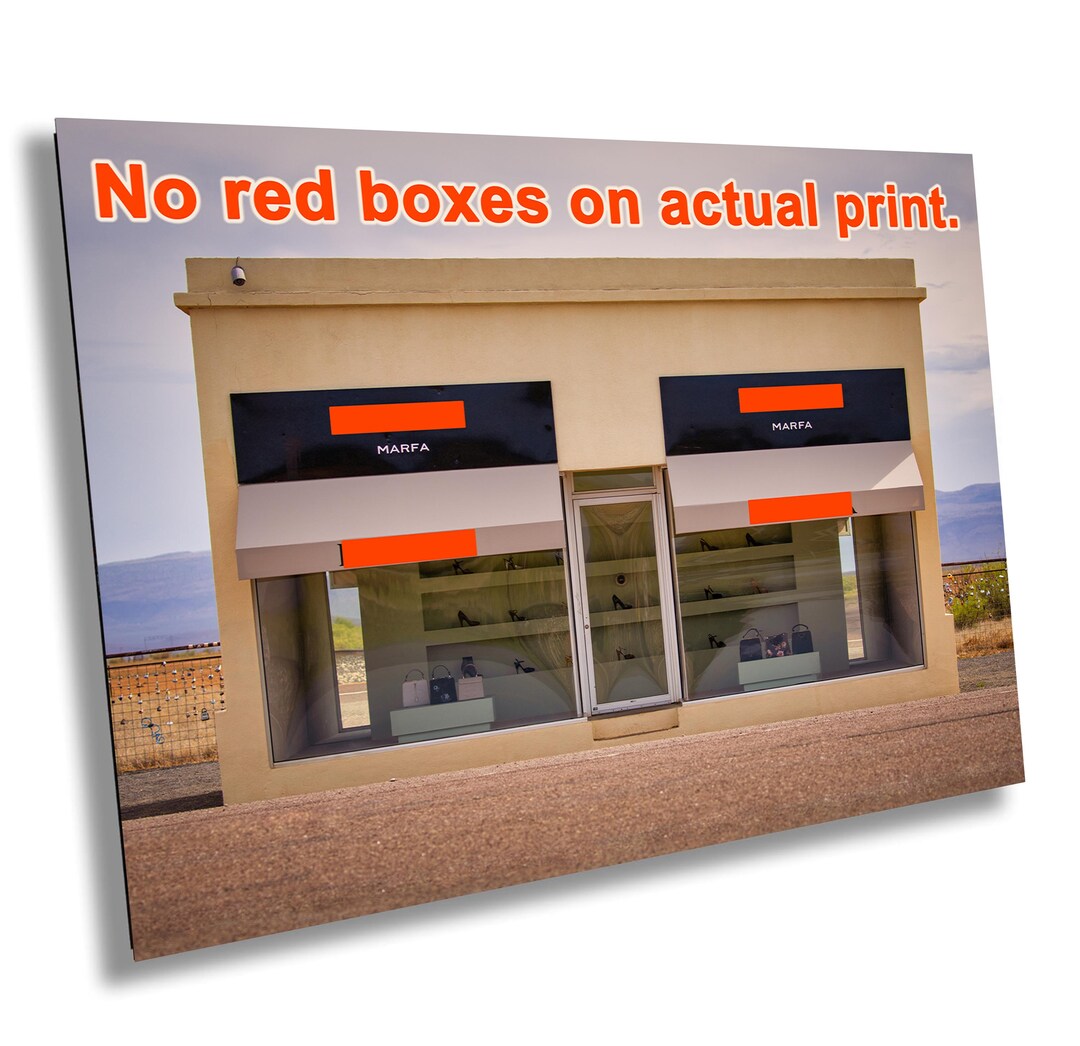 Marfa Store Print, Large Wall Art, Fashion Desert Print, Southern Decor ...