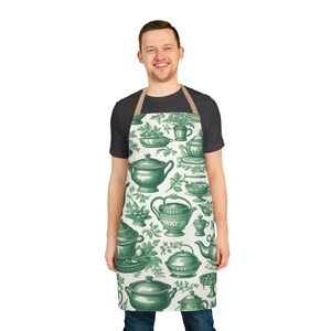 French Toile Cooking Apron, Classic Vintage French Toile Design ...