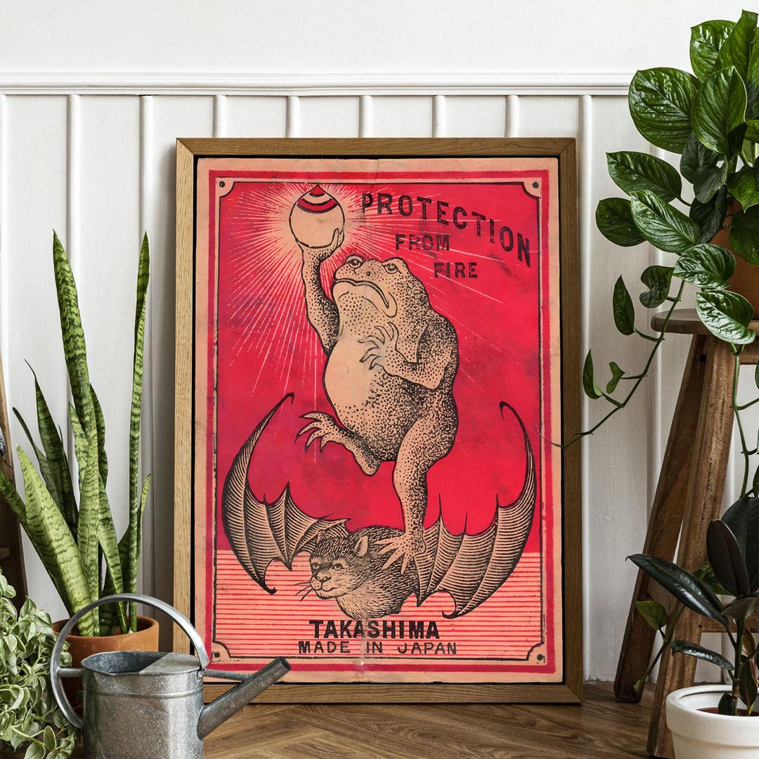 Vintage Modern Matchbox Print, Trendy Matches Poster, Retro Matchbook ...