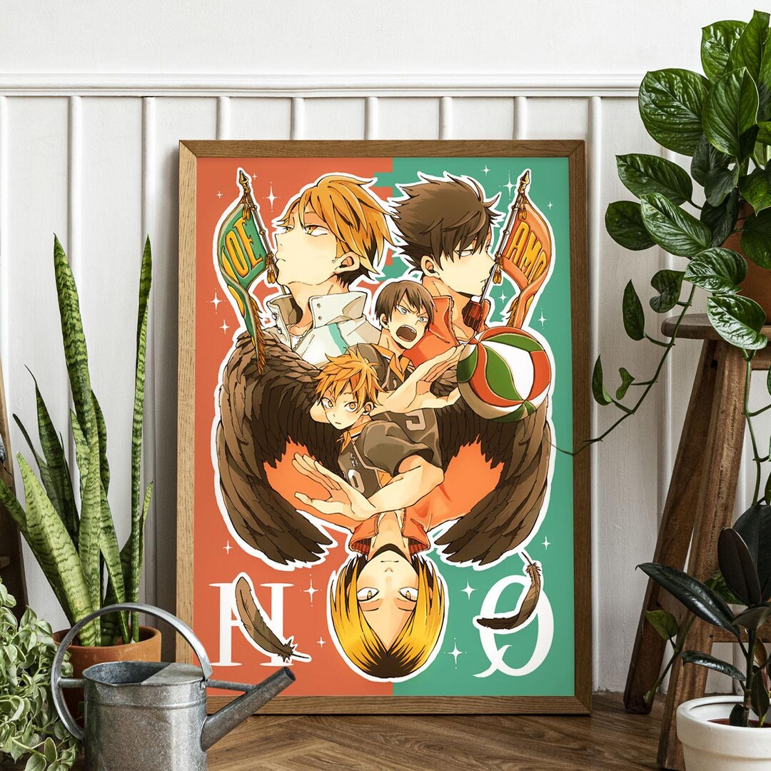 Haikyuu Poster, Haikyuu Anime Wall Poster Print, Shoyo Hinata Wall Art ...