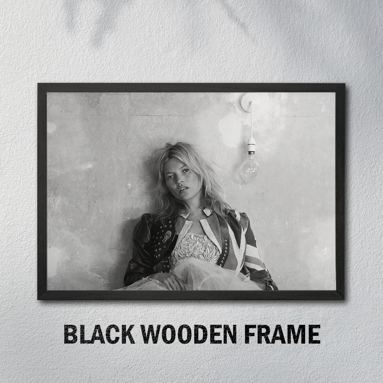Kate Moss Poster, Feminist Wall Art, Black and White Prints, Kate Moss ...