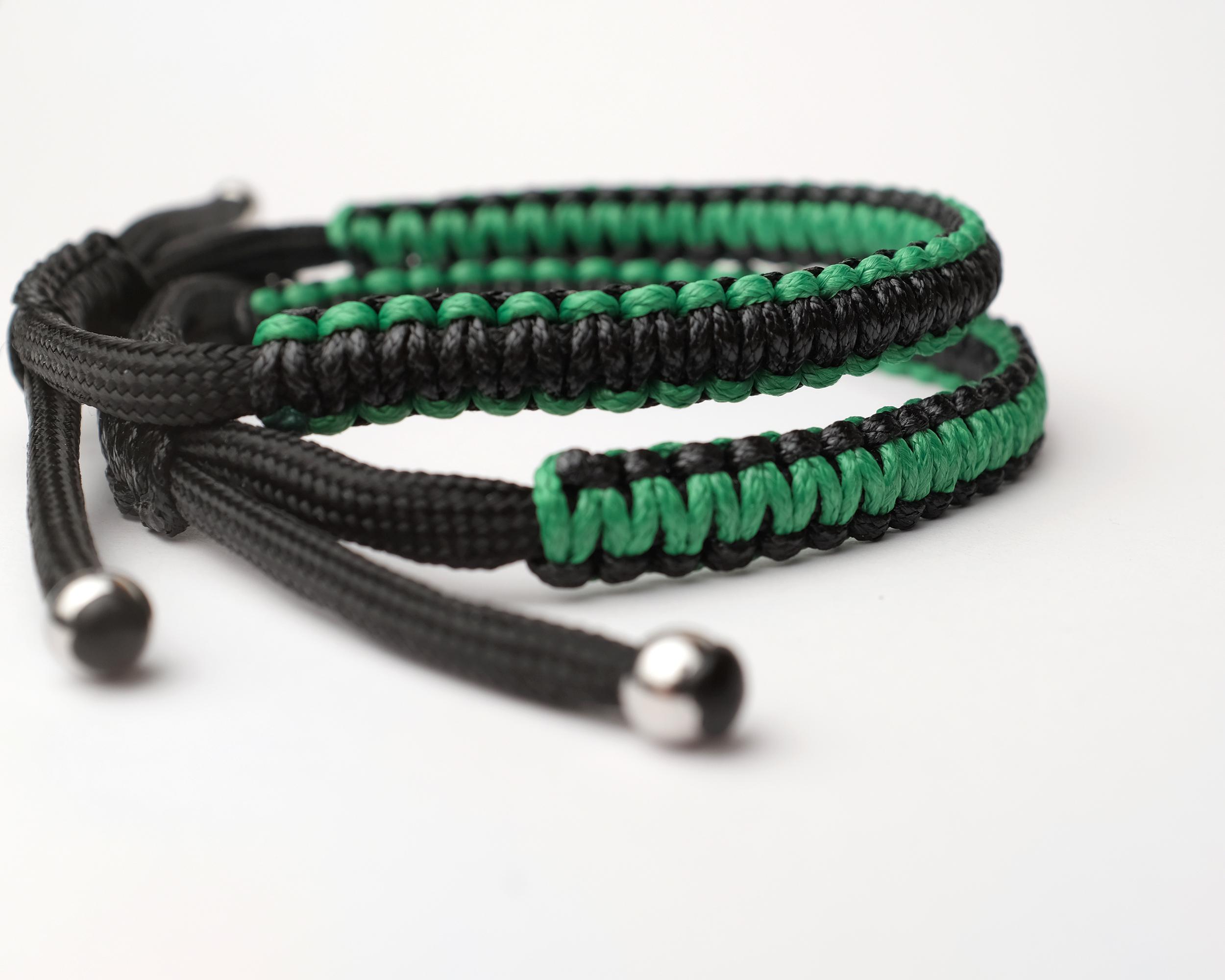 Matching Friendship Bracelets, Set of 2, Korean Waxed Cord Braided ...