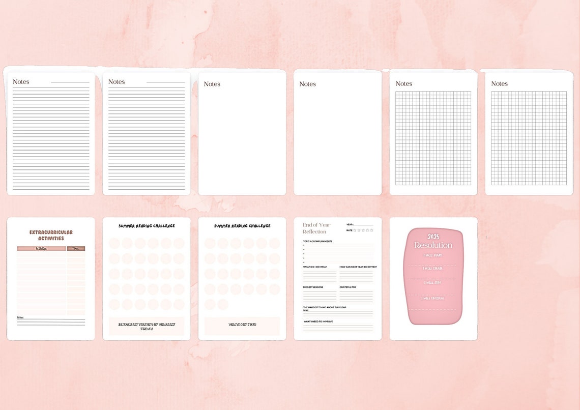 2025 Digital Homeschool Planner Reach Home Education Yearly Goals With ...