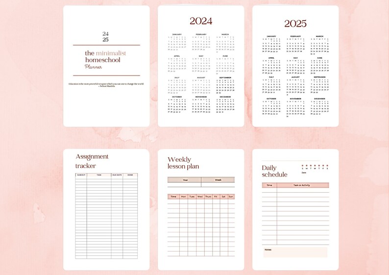 2025 Digital Homeschool Planner Reach Home Education Yearly Goals With ...