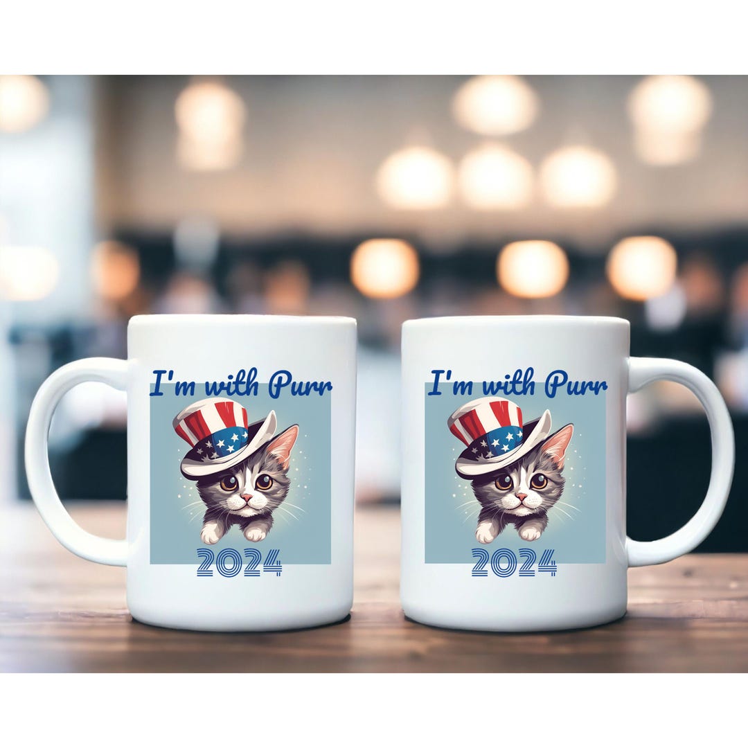 Cat Ladies for Kamala, Kamala Harris, Cat Mug, Cat Lovers Mug, Cat ...