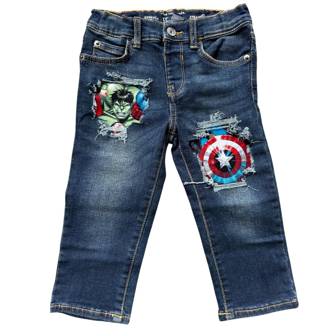 Boys Birthday Avenger Jeans, Super Hero Birthday, Birthdaday Ripped ...