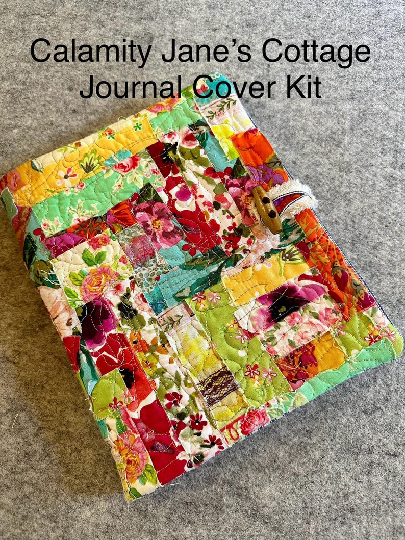 Bright Delight Slow Stitching Kit - Fabric Strips, Buttons, Vintage ...