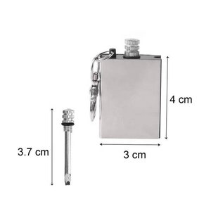 Permanent Match Lighter Metal Infinity Gadget Reusable Keyring ...