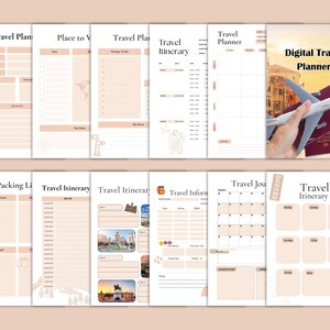 Travel Planner | Travel Itinerary Template | Travel Budget Planner ...