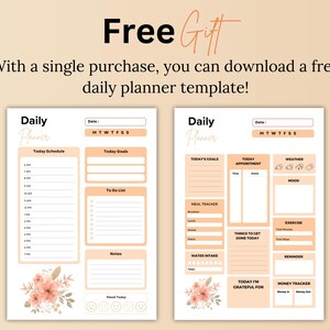 Daily Planner 2024 | Daily Schedule | Daily Mood Tracker | Printable to ...