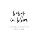 Baby in Bloom Labels | Round White Stickers | Baby in Bloom Baby Shower ...