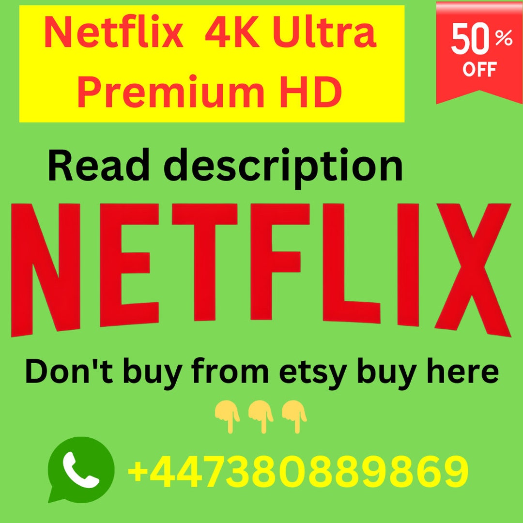 Netflix Account premium Netflix 4K Subscription Ultra HD Access 12 ...