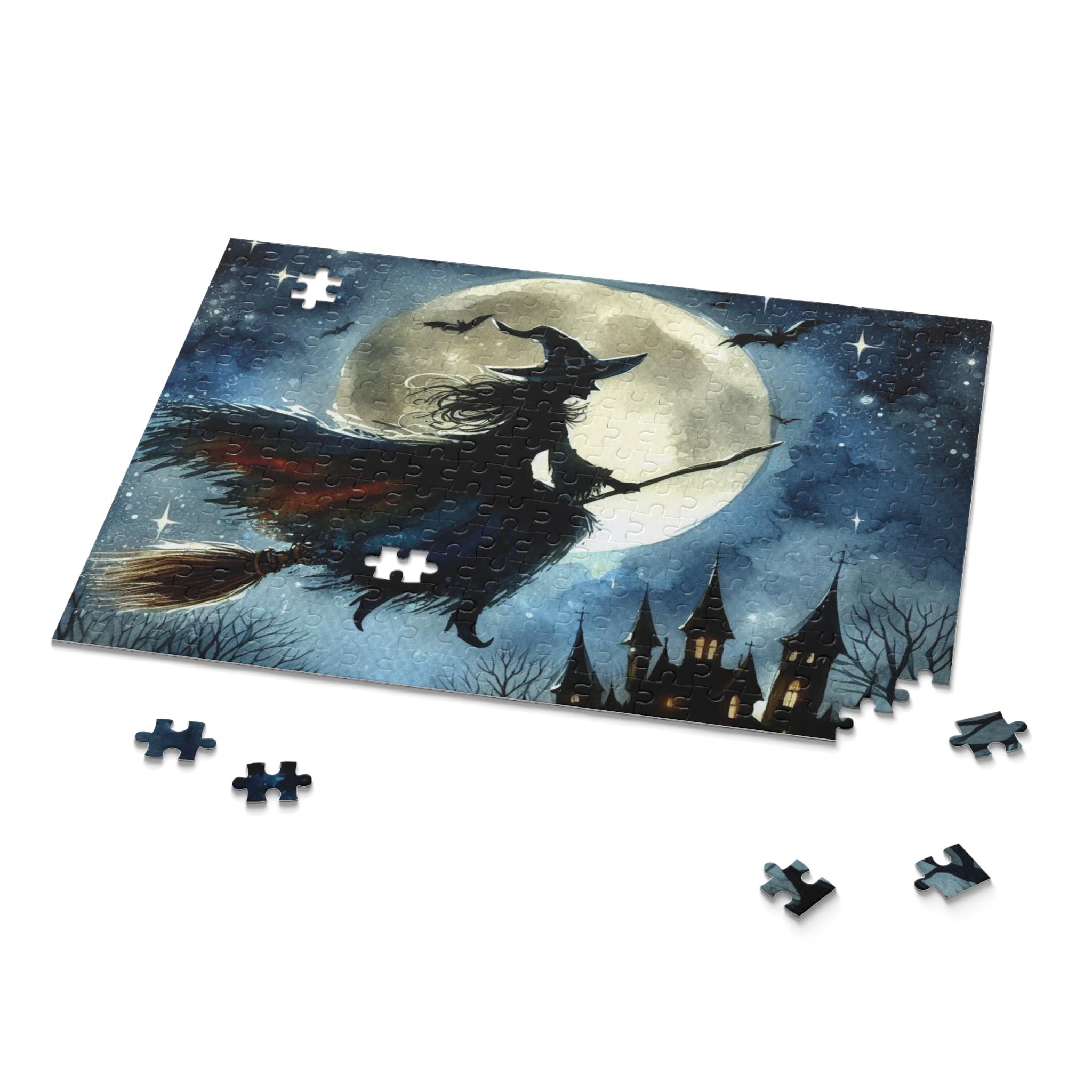 NEW Witch! Halloween Puzzle Spooky Fall Jigsaw Adults Older Kids Sizes ...