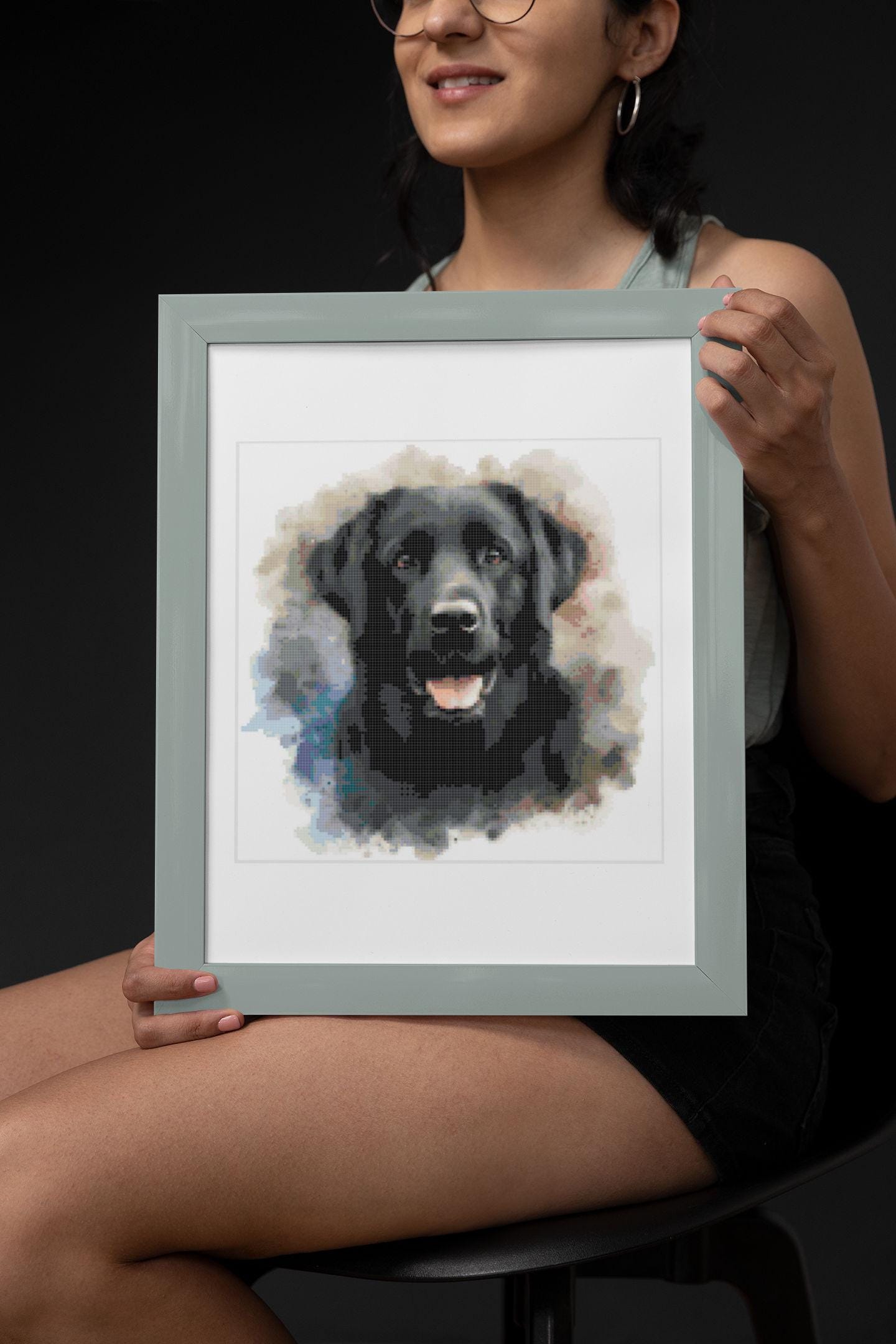 Black Labrador - Incredible Labrador Cross-stitch Pattern PDF Files ...