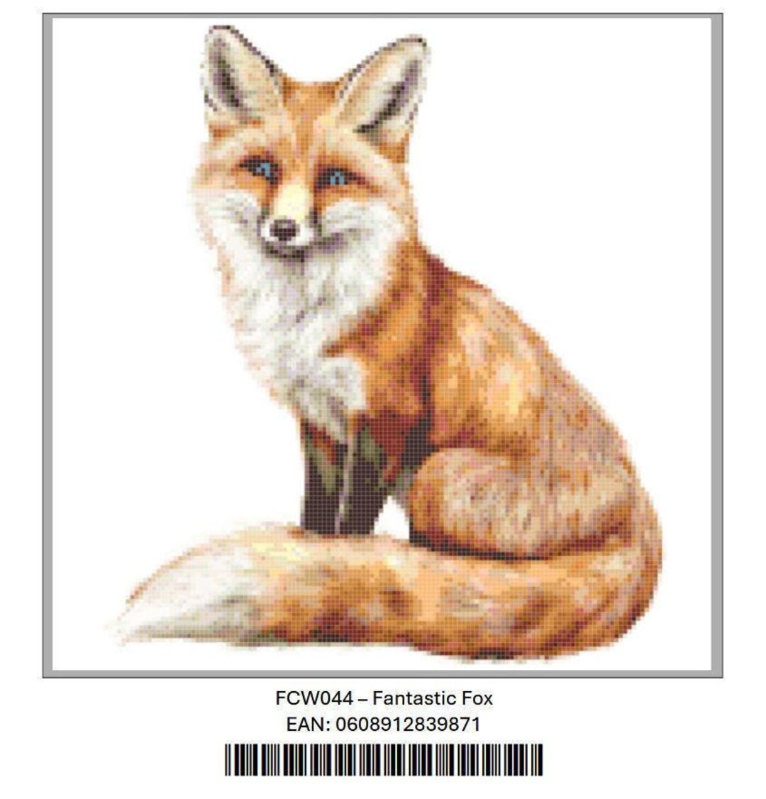 Fantastic Fox - Foxy Cross Stitch Pattern PDF Files Symbols/colours ...