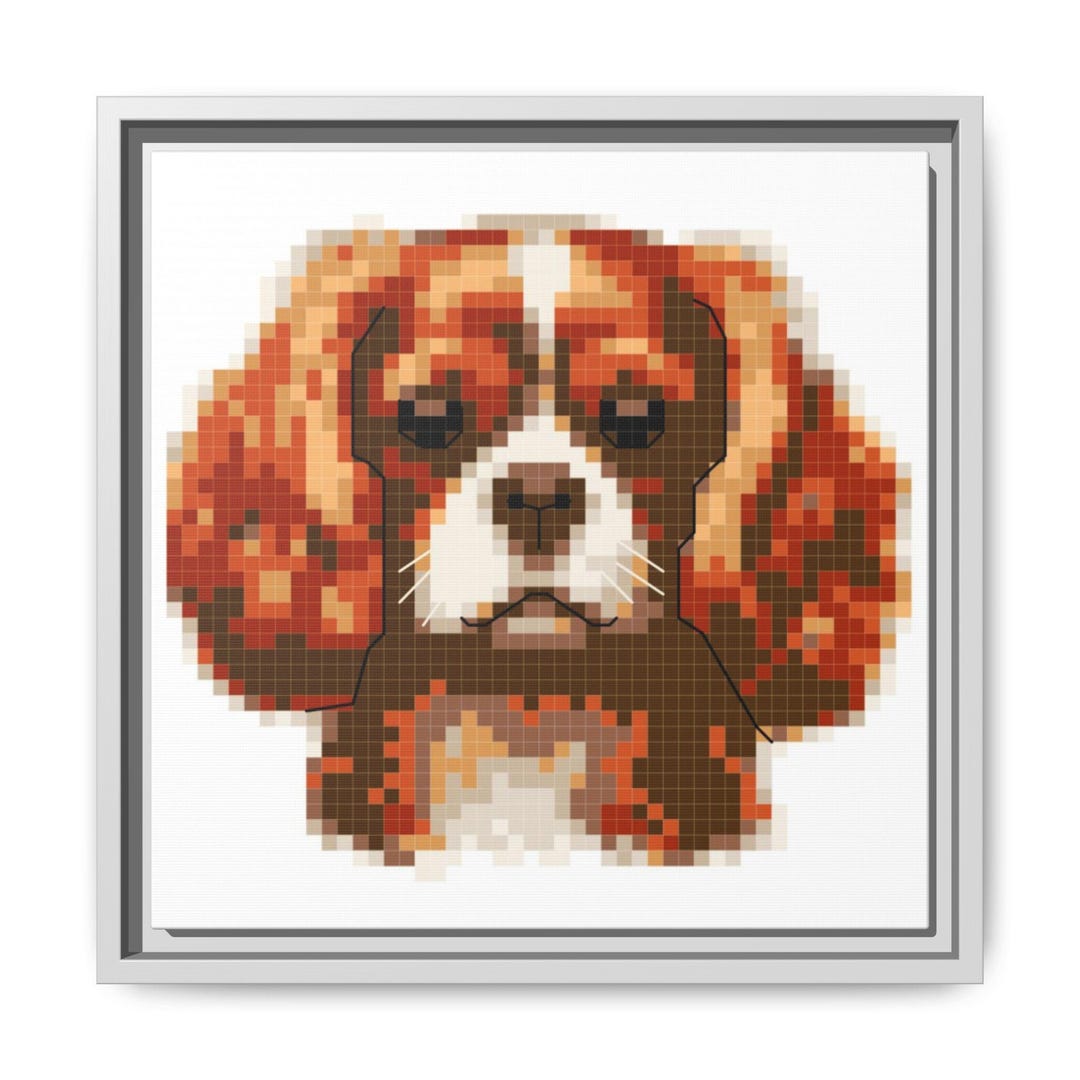 Cavalier King Charles Spaniel (ruby) - Cute Easy Starter Cross-stitch ...