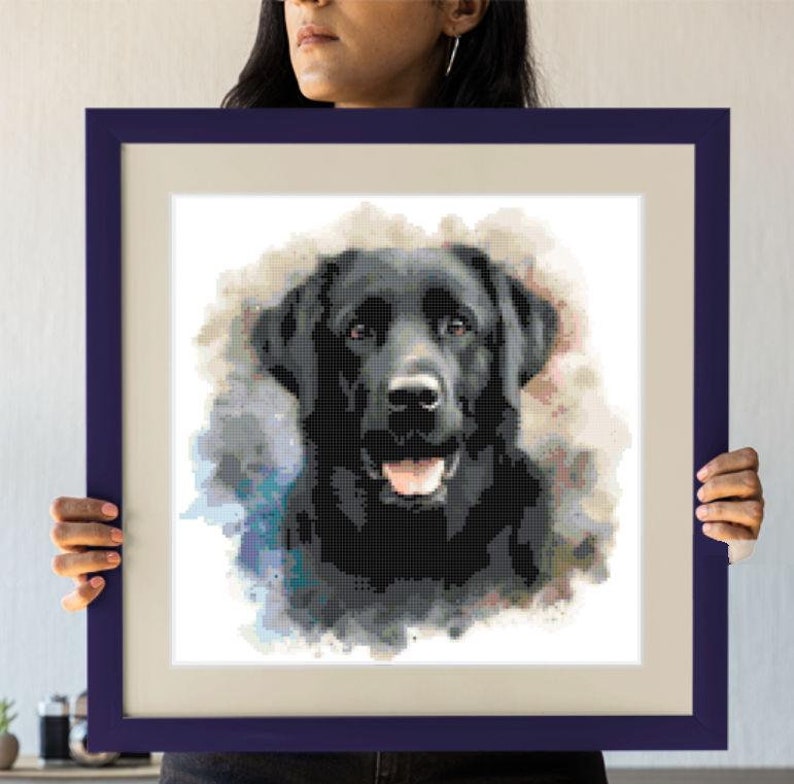 Black Labrador - Incredible Labrador Cross-stitch Pattern PDF Files ...