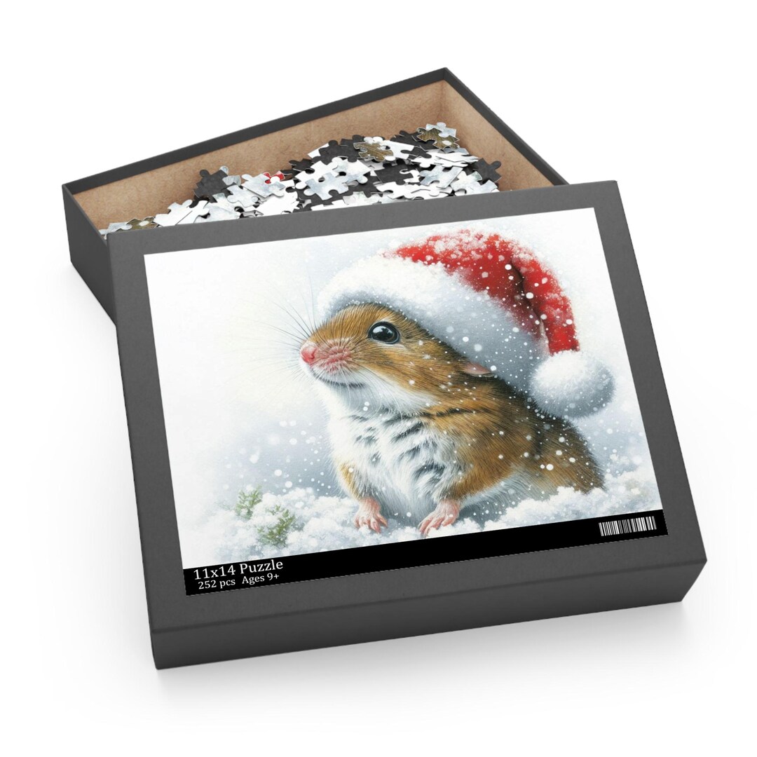 NEW Snowy Mouse Cute Festive Christmas Snowy Animal Fun Jigsaw for ...