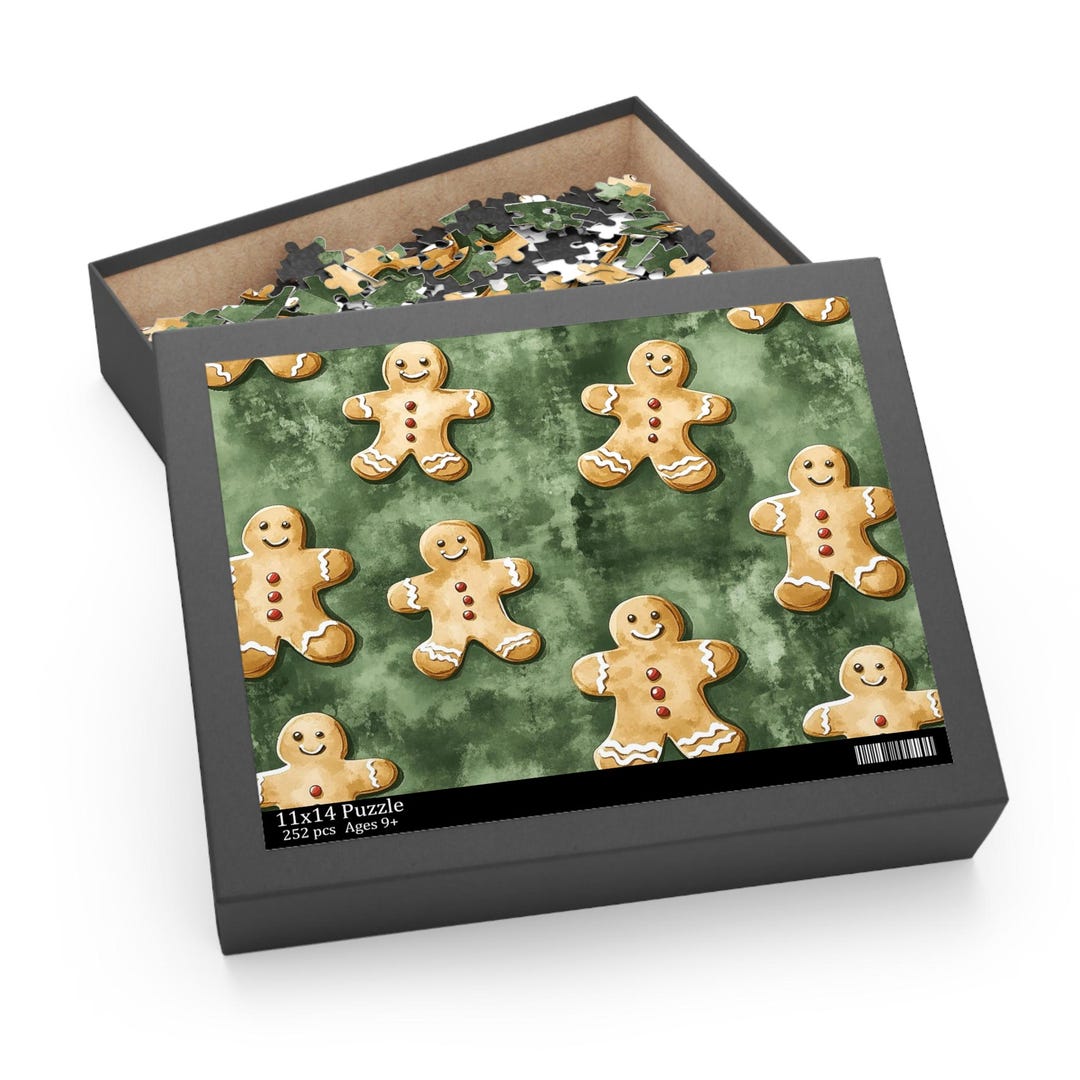 NEW Gingerbread Men Puzzle Christmas Baking Cook Snacks Jigsaw Adults ...