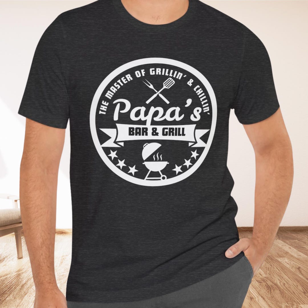Papa's Grill Master Tee, BBQ Chef Shirt, Father's Day Gift, Unisex ...