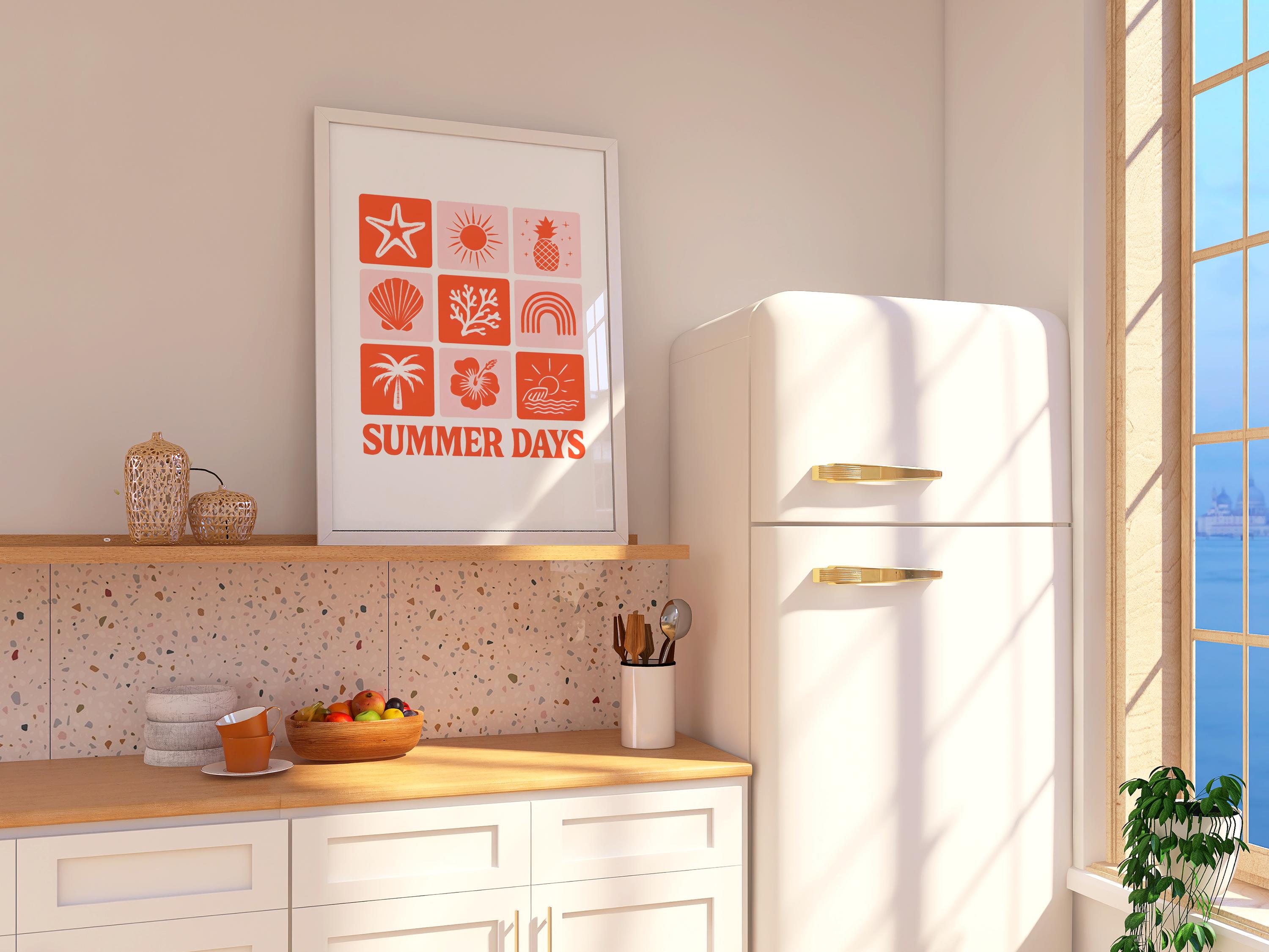 Summer Days Digital Download Printable Artwork Home Decor Bedroom Decor ...