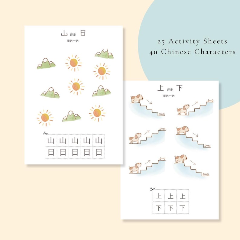 Mandarin Chinese Activity Sheets, Beginner Learning (digital Download ...