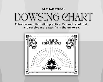 Days & Months Dowsing Chart - Instant Download | Pendulum Divination ...
