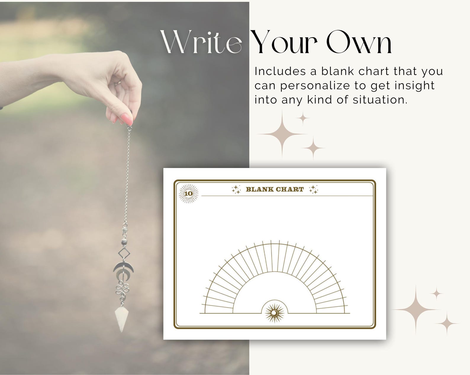 Pendulum Chart Bundle: 10 Printable Dowsing & Divination Charts With ...