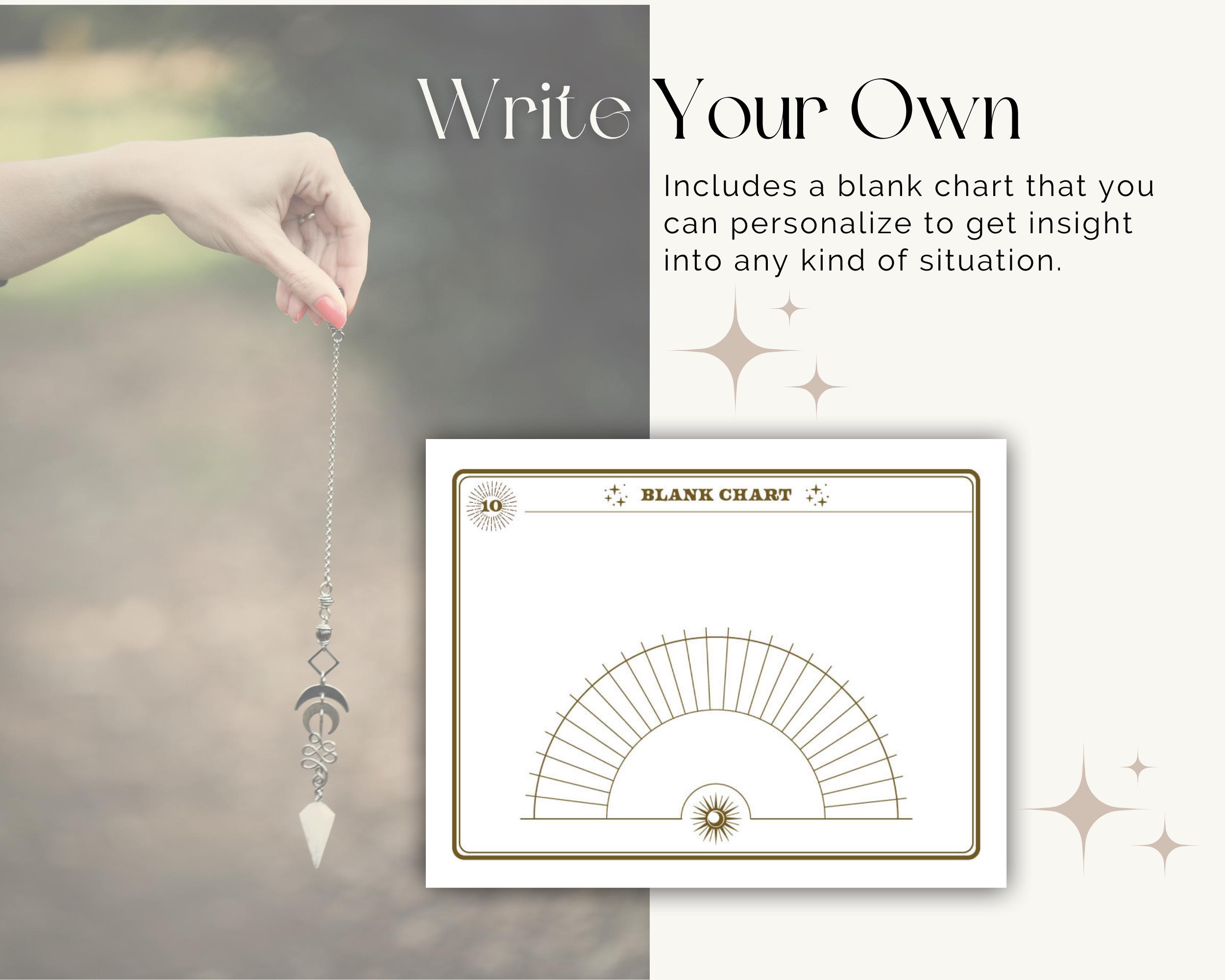 Pendulum Chart Bundle: 10 Printable Dowsing & Divination Charts With ...