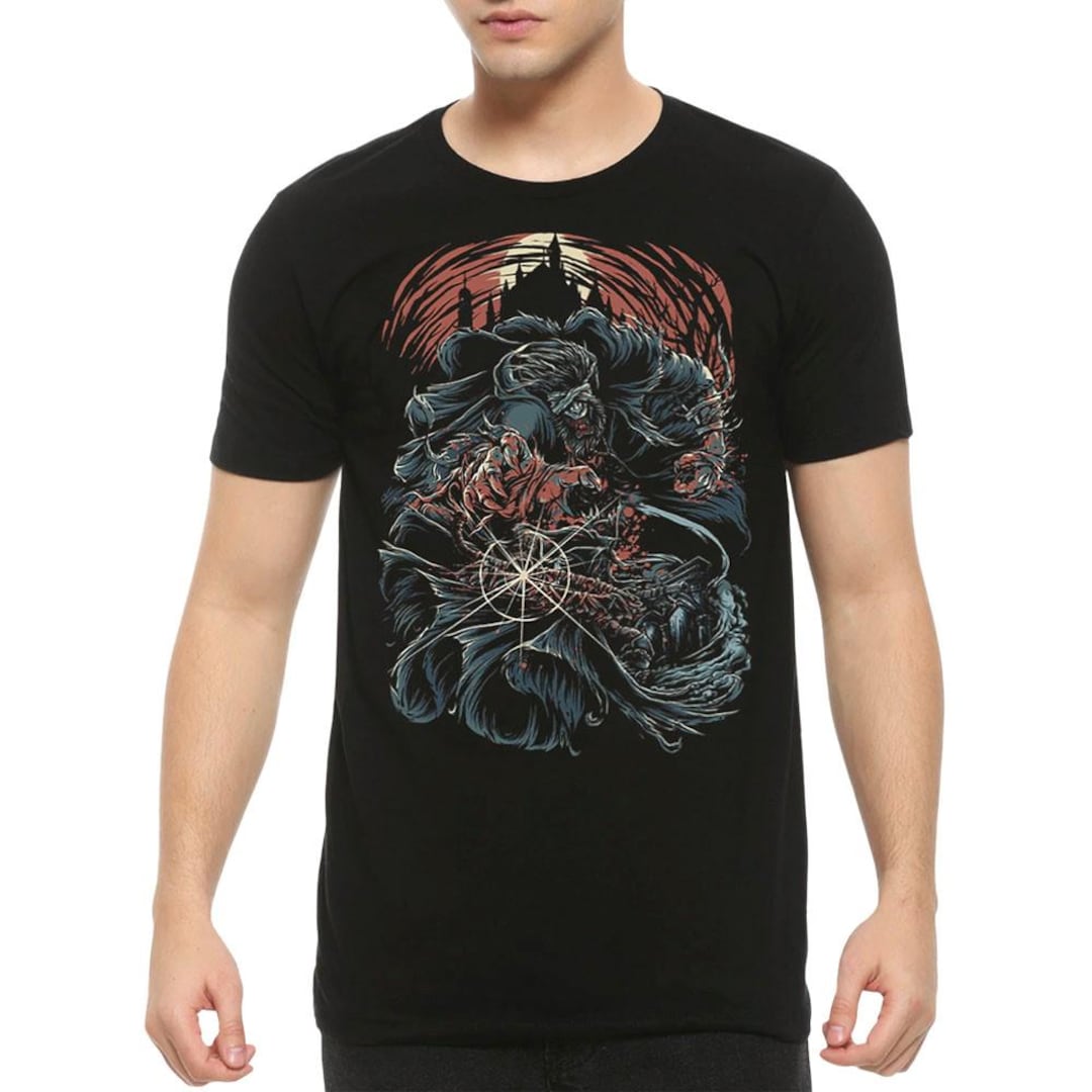 Bloodborne Hunter Vs Werewolf T-shirt, Men's Women's Sizes (GAM-99721 ...