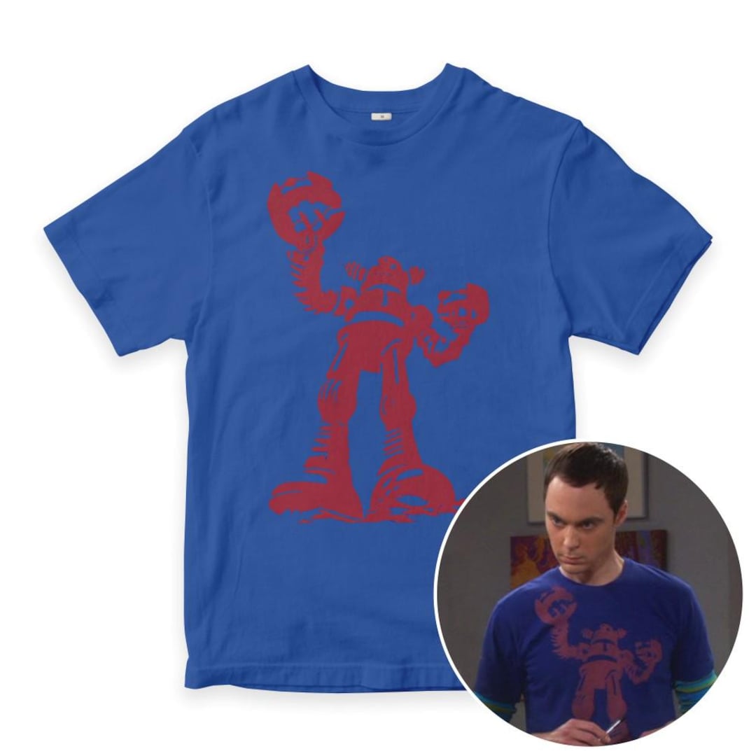 The Big Bang Theory Sheldon Cooper Robot Destroyer T-shirt, Men's Women ...