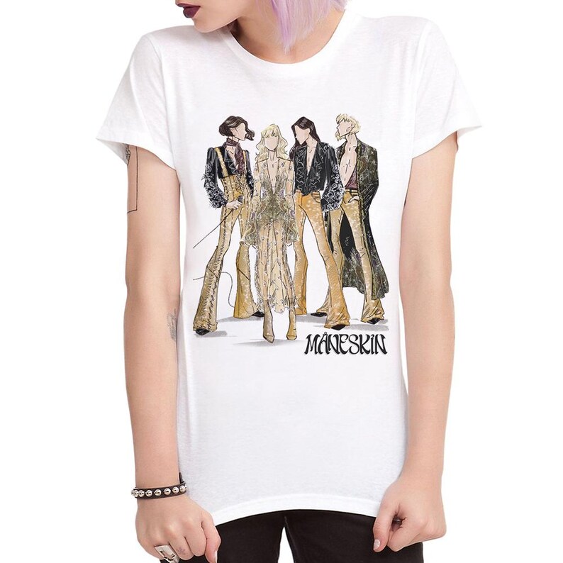 Maneskin Art T-shirt, Men's Women's Sizes - Etsy
