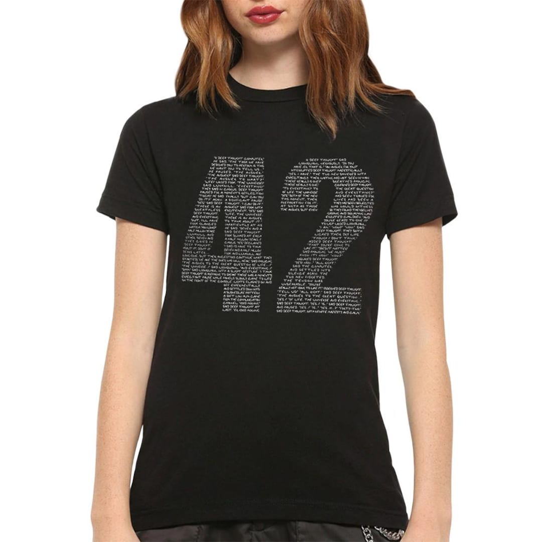 The Hitchhiker's Guide to the Galaxy 42 T-shirt, Men's Women's Sizes ...