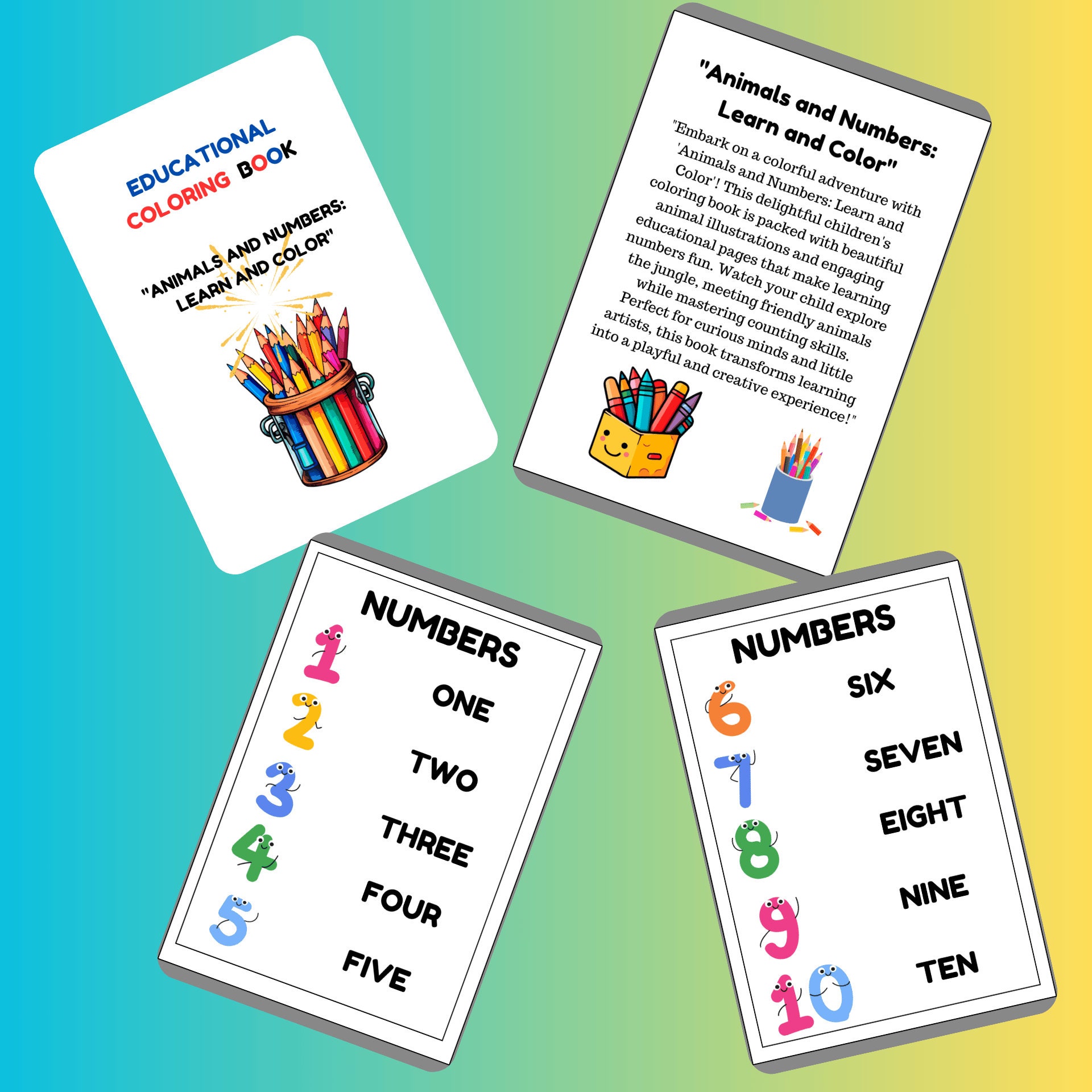 49 Educational Coloring Pages for Kids / Instant Download/educational ...