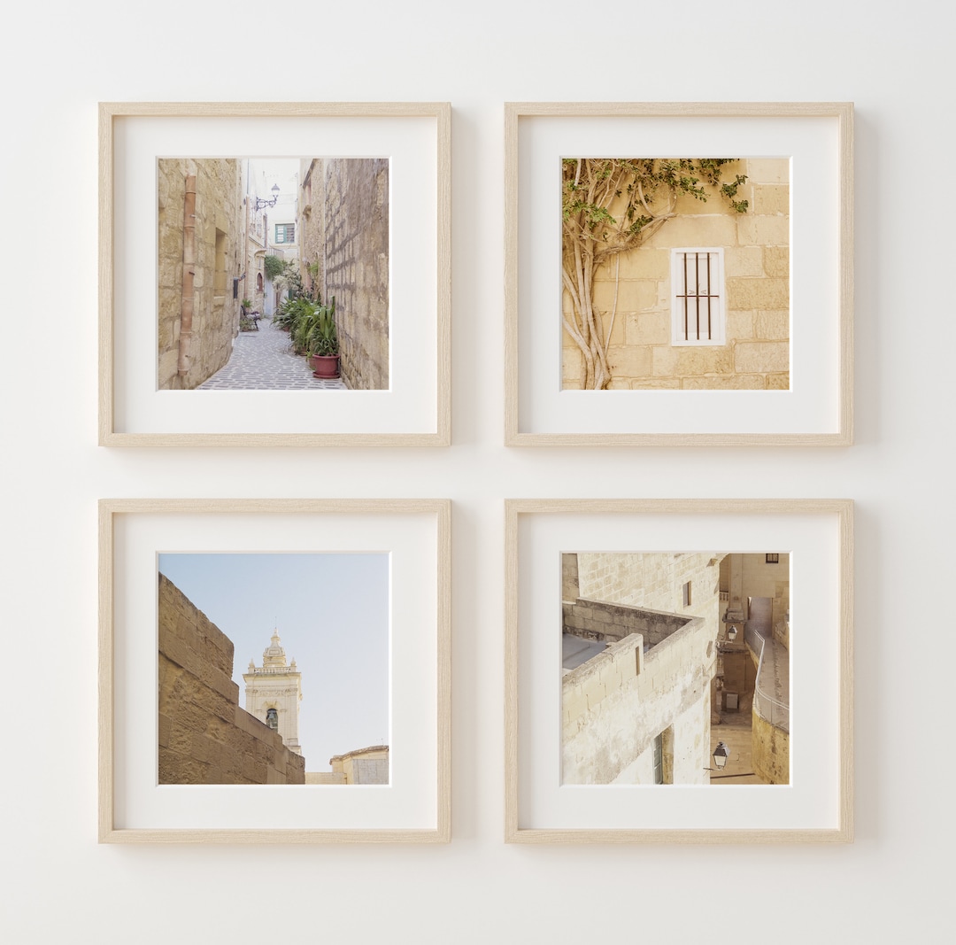 Malta Travel Photography Prints Gallery Wall Set, Fine Art Photography ...