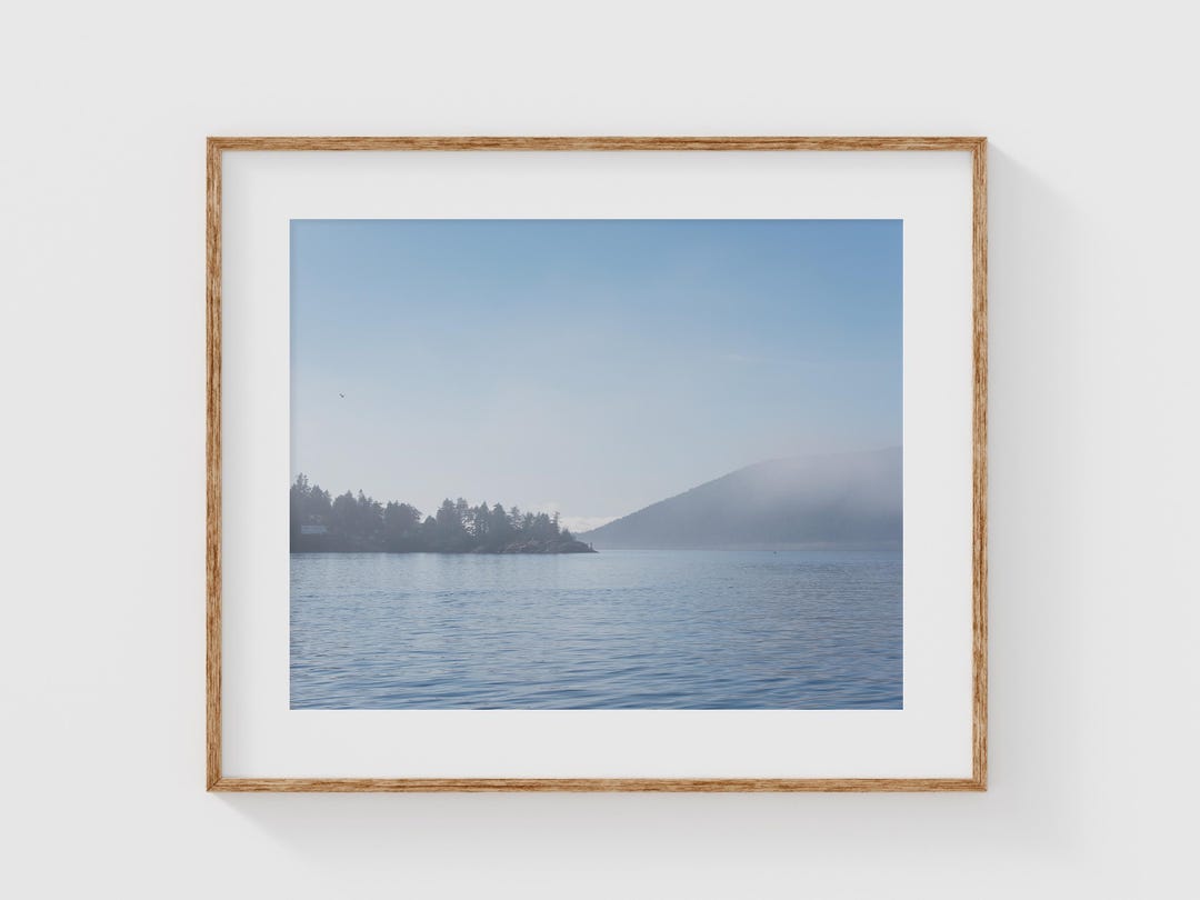 Morning Mist Coastal Landscape Photography Print - Serene Fine Art ...