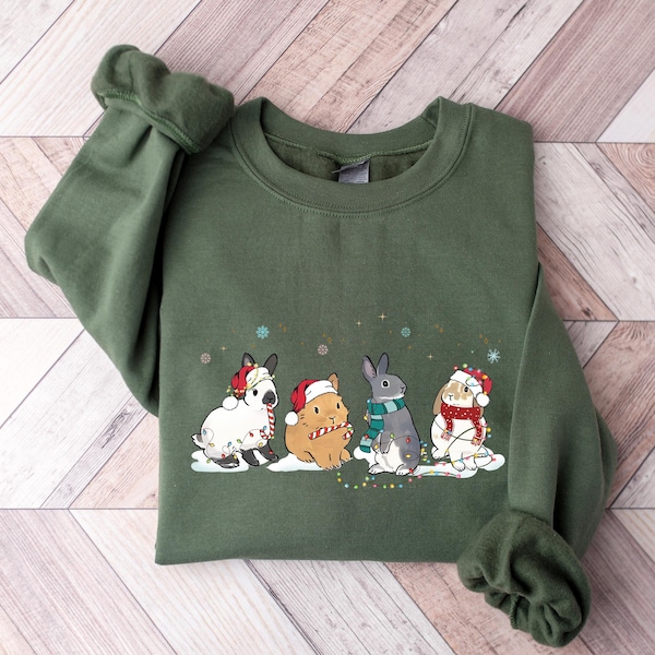 Christmas Rabbit - Etsy