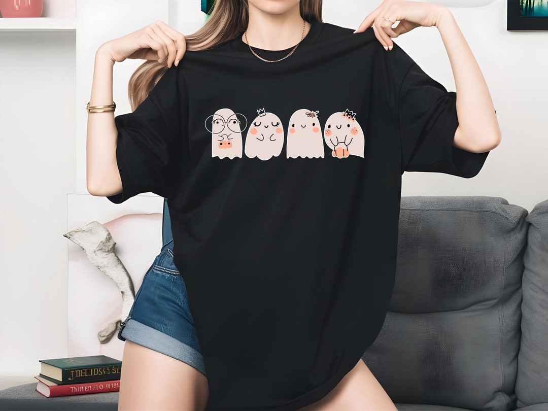 Pretty Ghouls Halloween T-shirt, Let's Go Ghouls Shirt, Cute Halloween ...