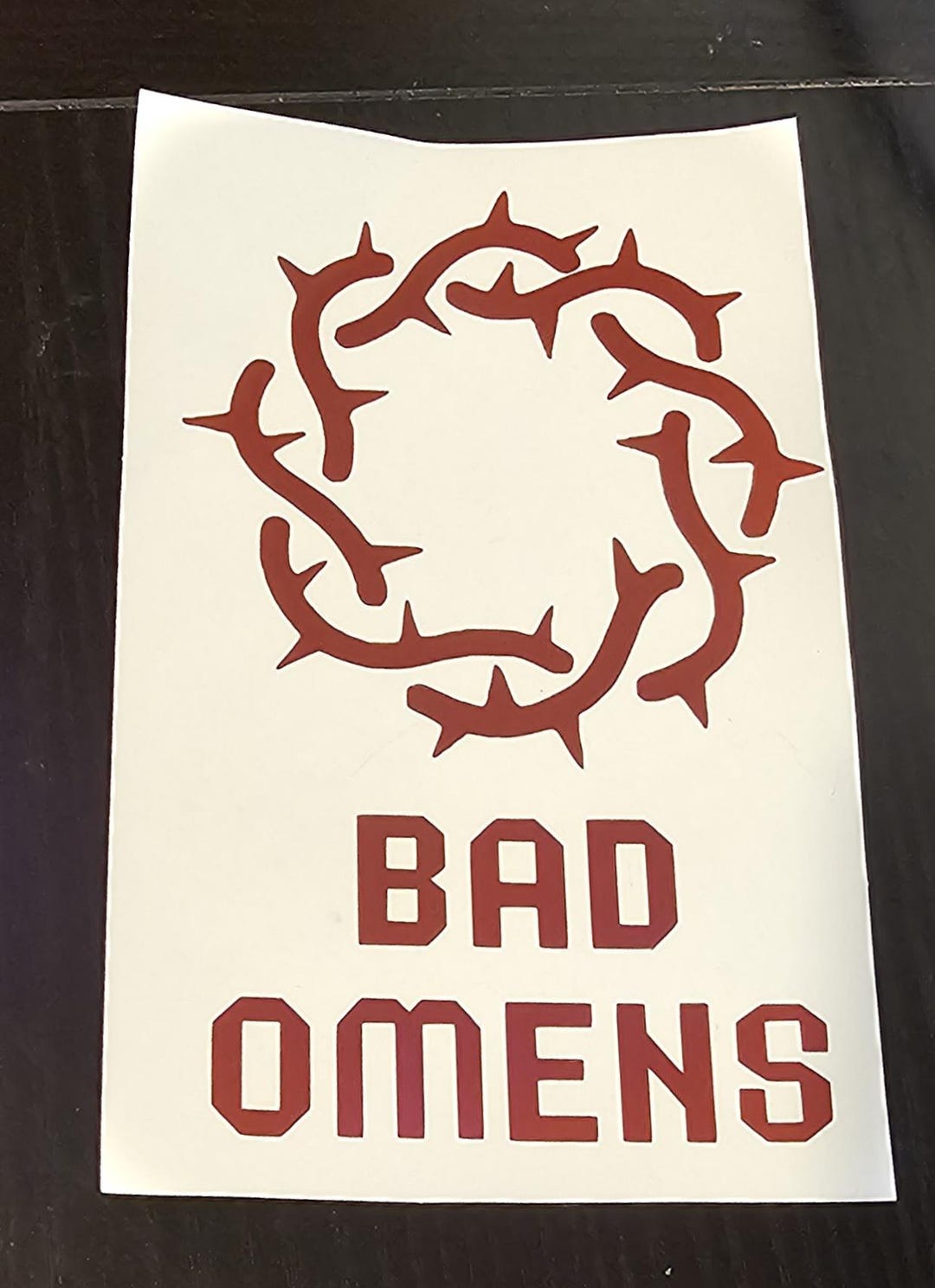 Bad Omens Crown of Thorns Vinyl Decal - Etsy