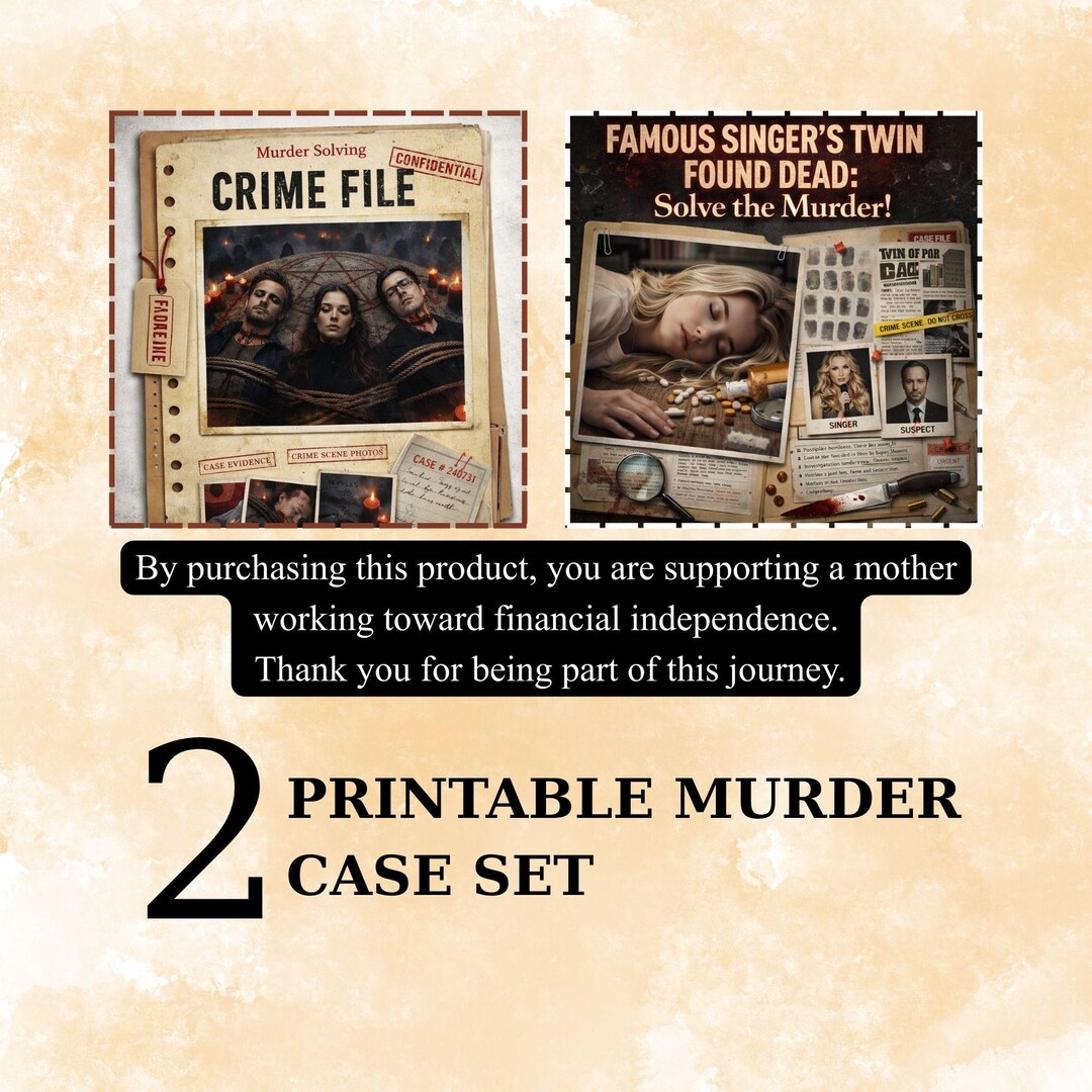 Printable Murder Mystery Case File | Detective Game | | Interactive ...